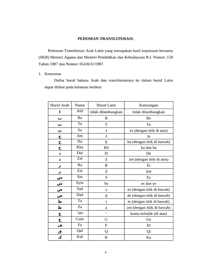 5 Pedoman Transliterasi Baruuu | PDF
