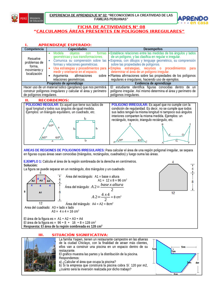 Ficha 8 - 1eroy2do - Exp 2 | PDF