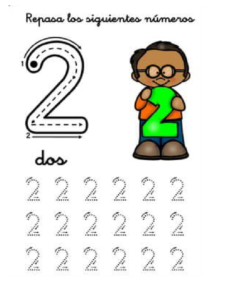Repasar Numeros Del 1 Al 5 | PDF