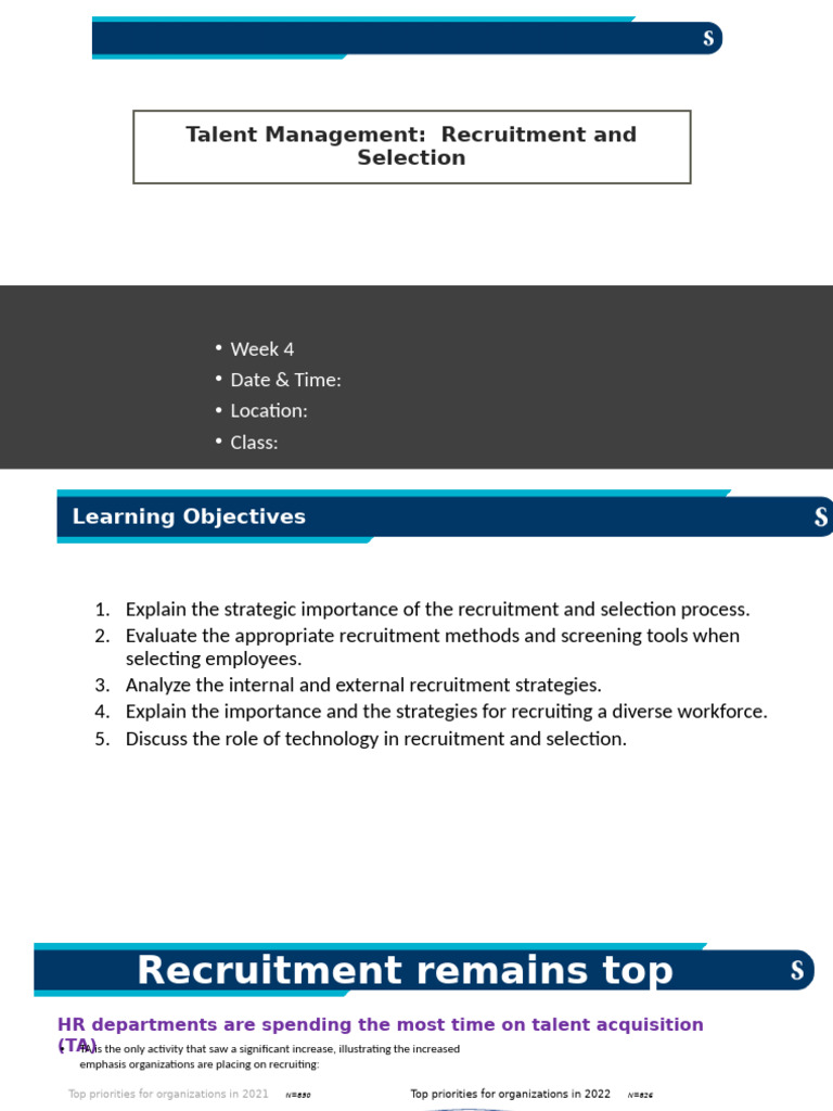 Recruitment and Selection | PDF