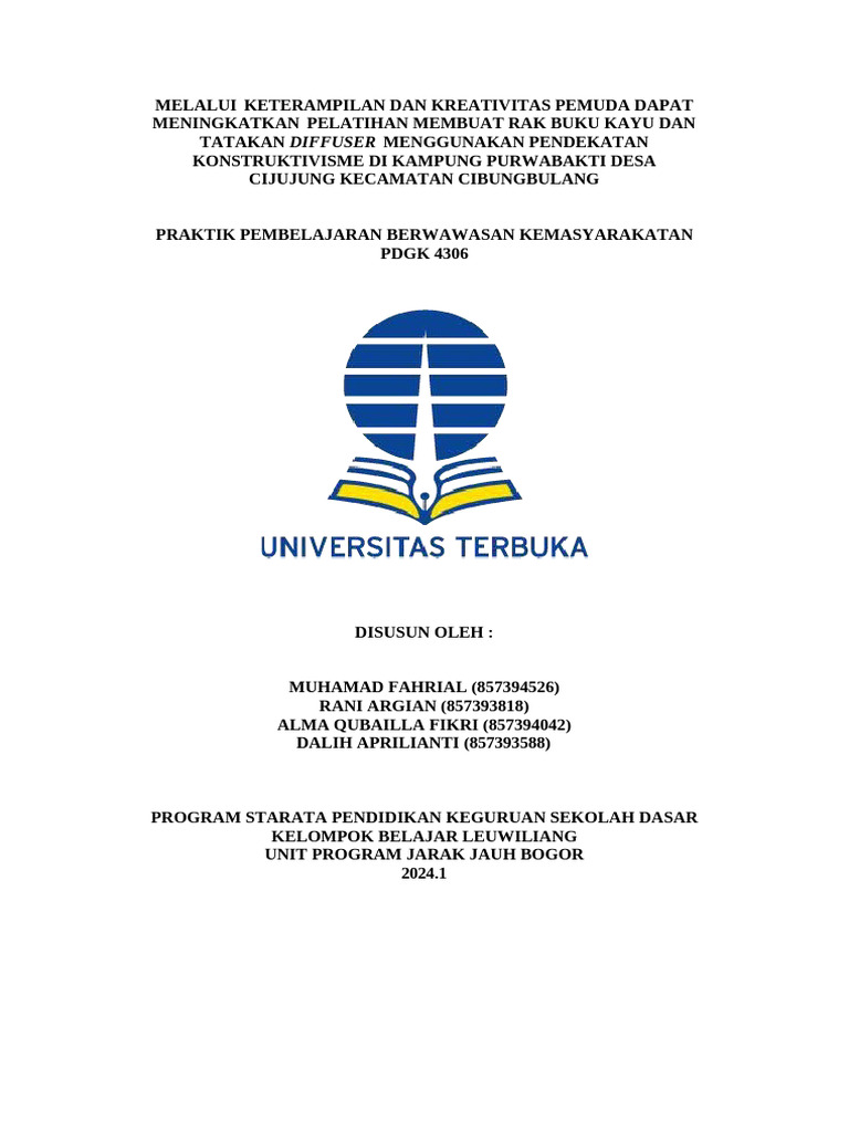 LAPORAN PBK Rev | PDF