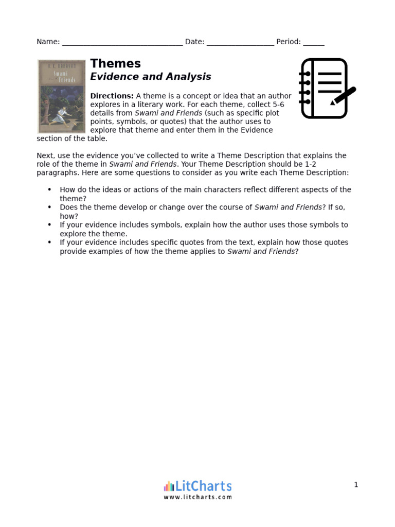 Theme Analysis Organizers | PDF