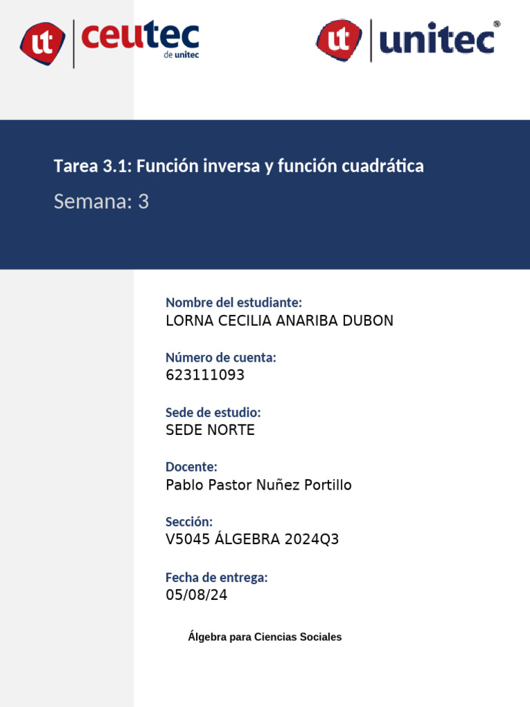 Tarea3.1 Lornanaribaalgebra | PDF