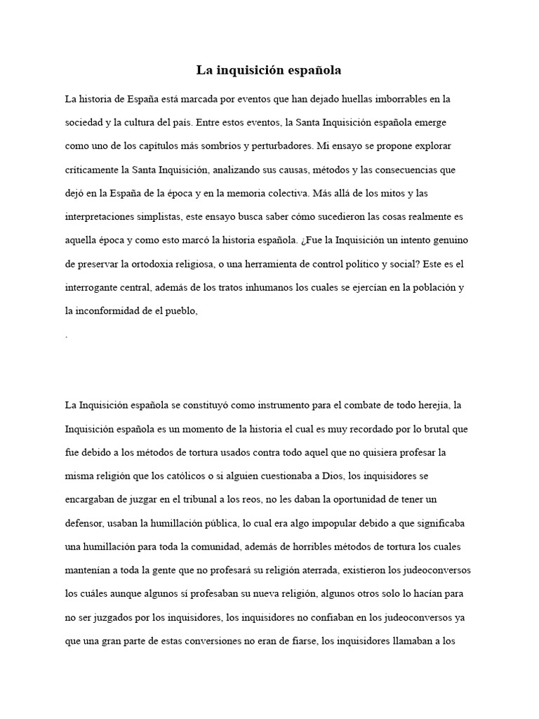 Inquisición Española | PDF