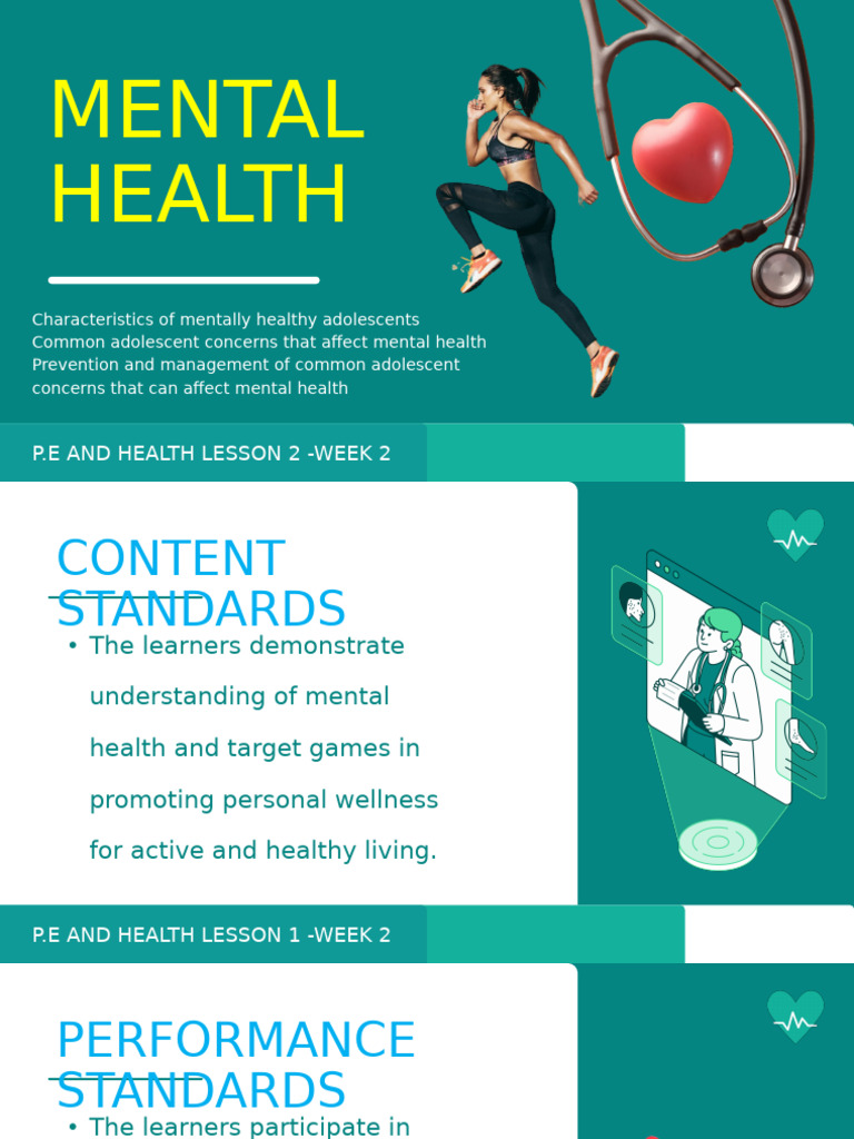 Q1 PPT - Pe and Health 7 - Week 2 - Lesson 2 | PDF | Mental Health ...