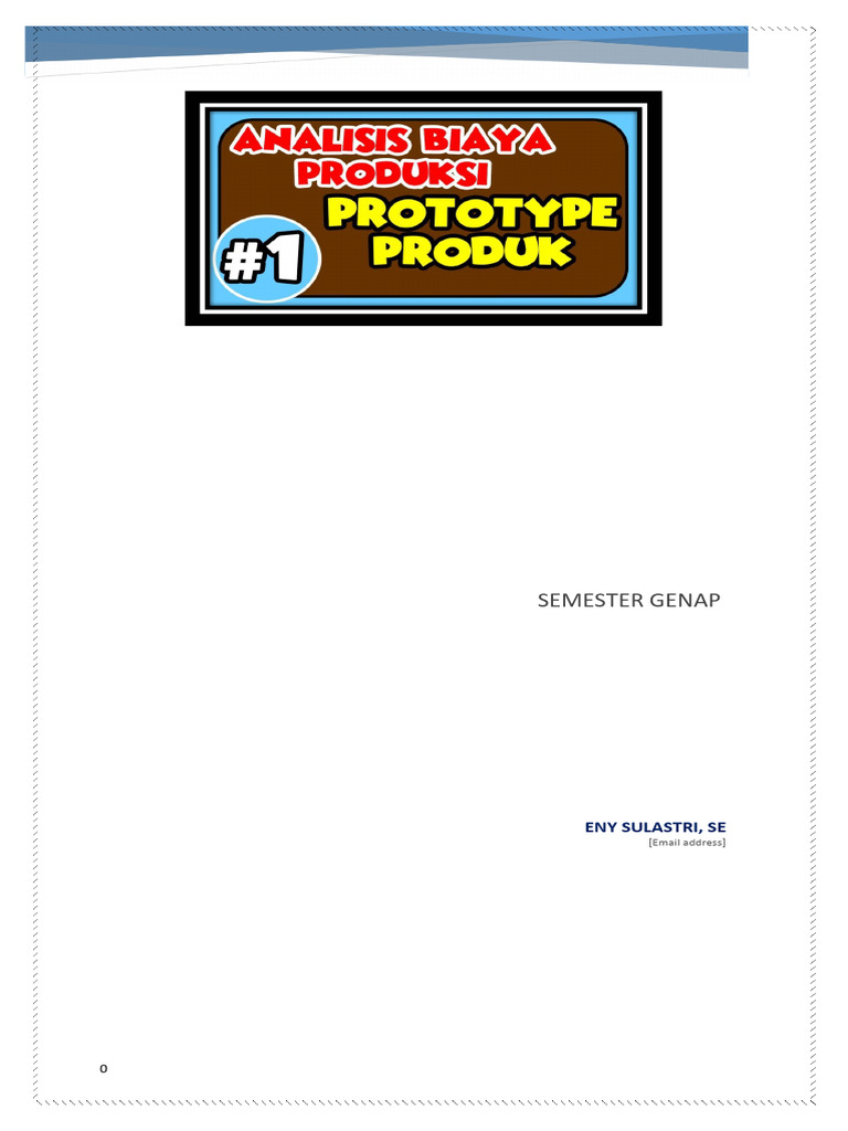 MODUL KD 3.7 ANALISA BIAYA PROTOTYPE-dikonversi | PDF