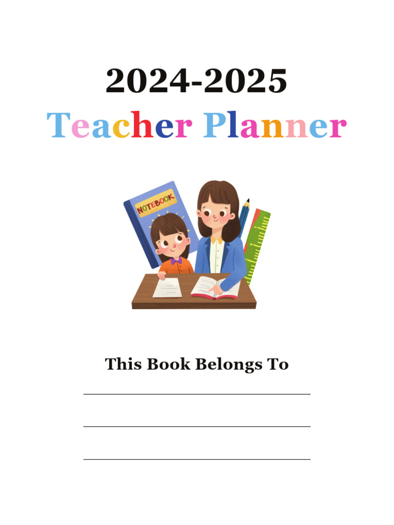 2024 - 2025 Teacher Planner | PDF