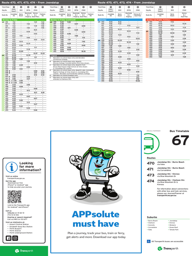 Bus Timetable 67 20240715 | PDF