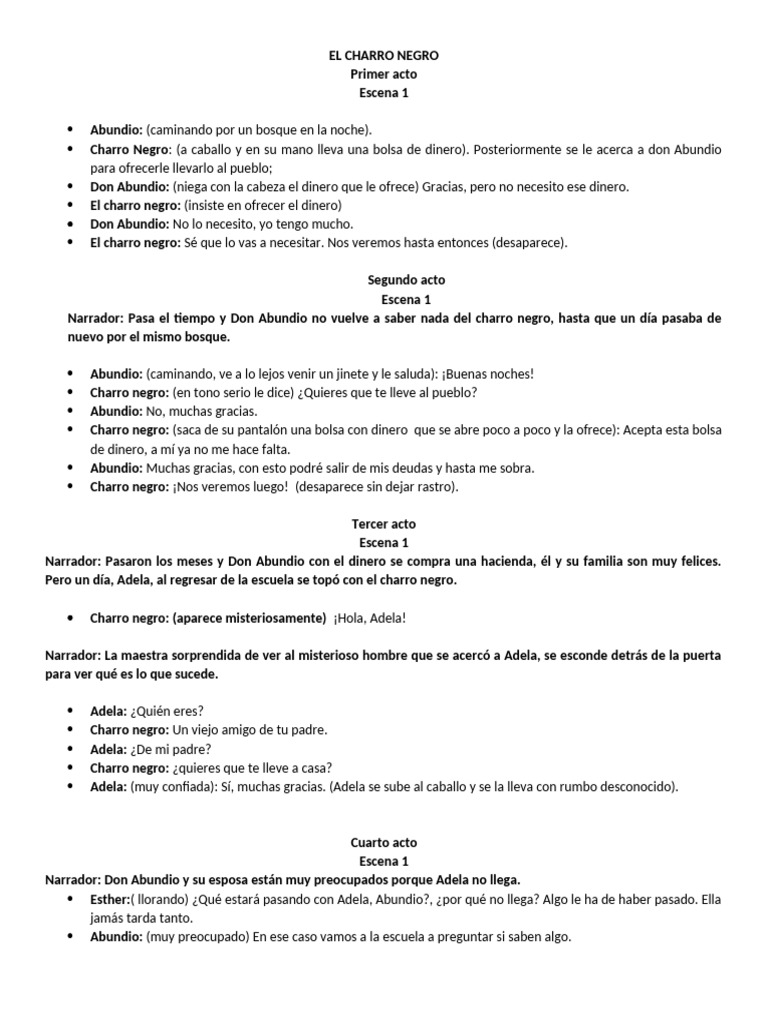 Guion Charro Negro | PDF