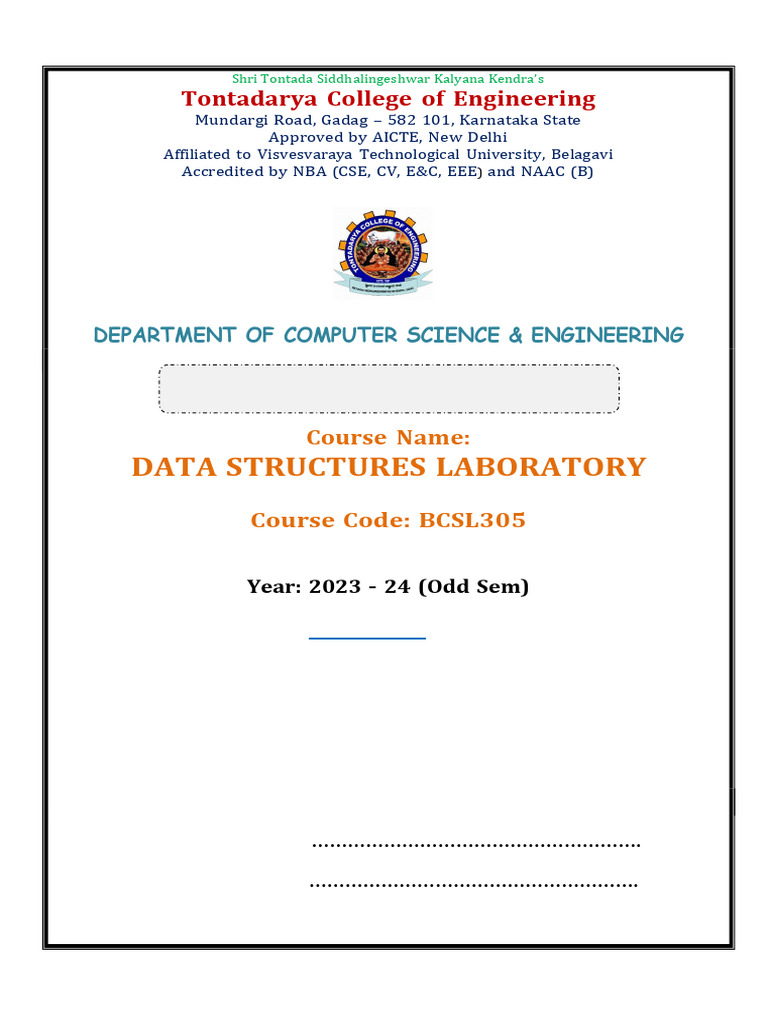 Dsa Lab Handbook | PDF