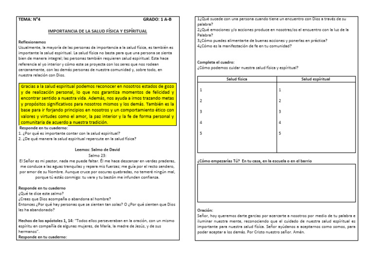Ficha Rel. Lunes 2 de Setiembre 1ero A-B | PDF