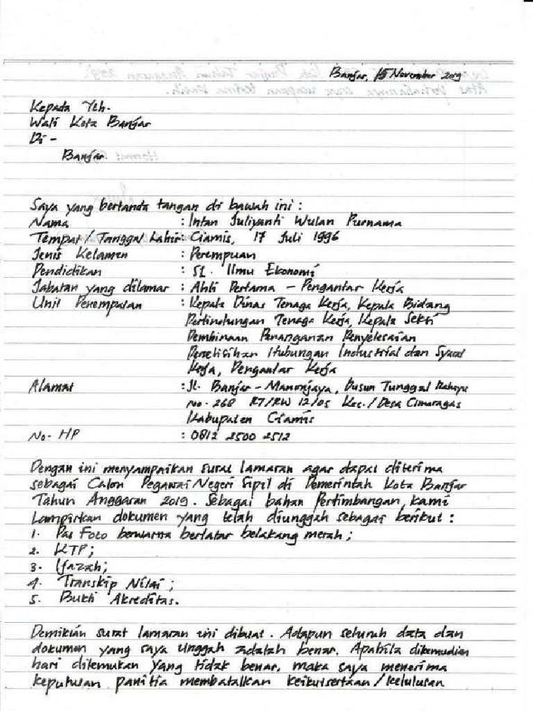 SURAT LAMARAN-dikompresi-min - Compressed - Compressed | PDF