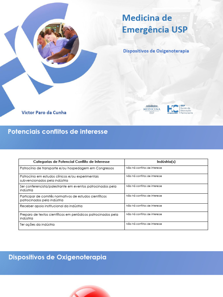6 - Dispositivos de Oxigenoterapia | PDF