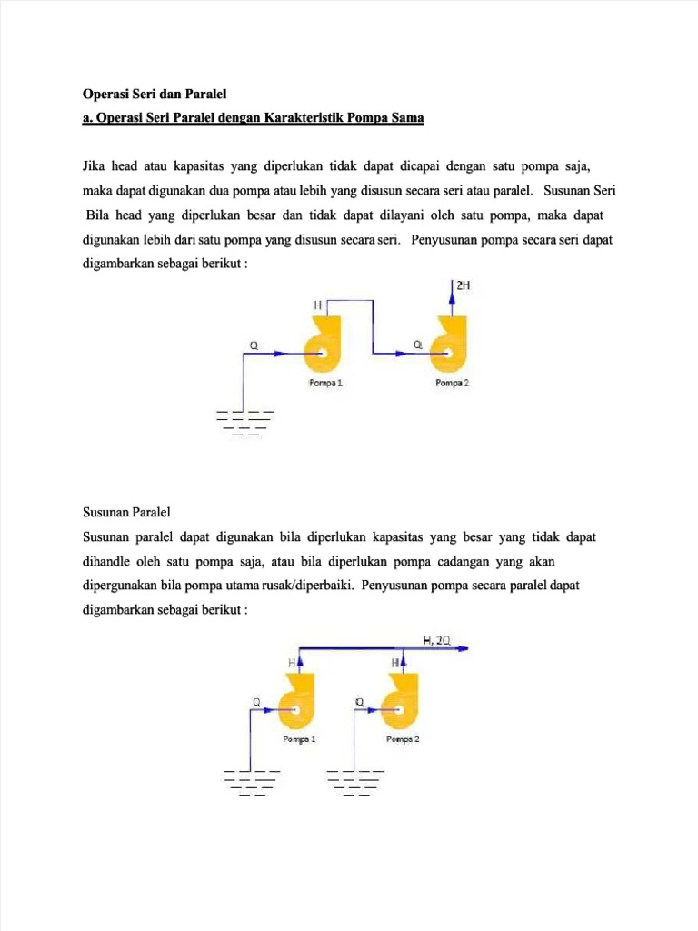 Operasi Seri Dan Paralel Pump | PDF