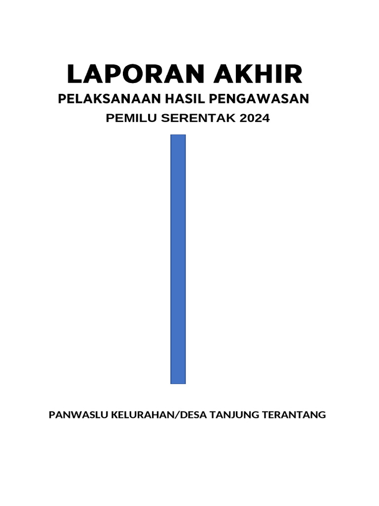 LAP. AKHIR PKD Tanjung Terantang | PDF