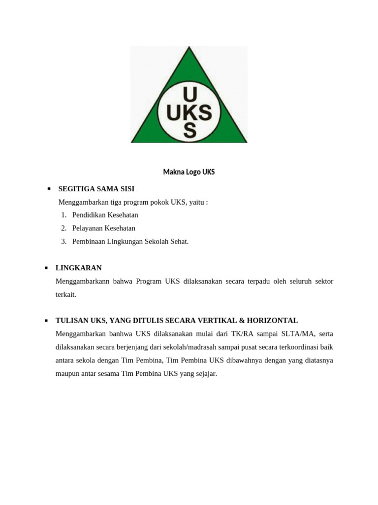 Logo & Makna Logo UKS | PDF
