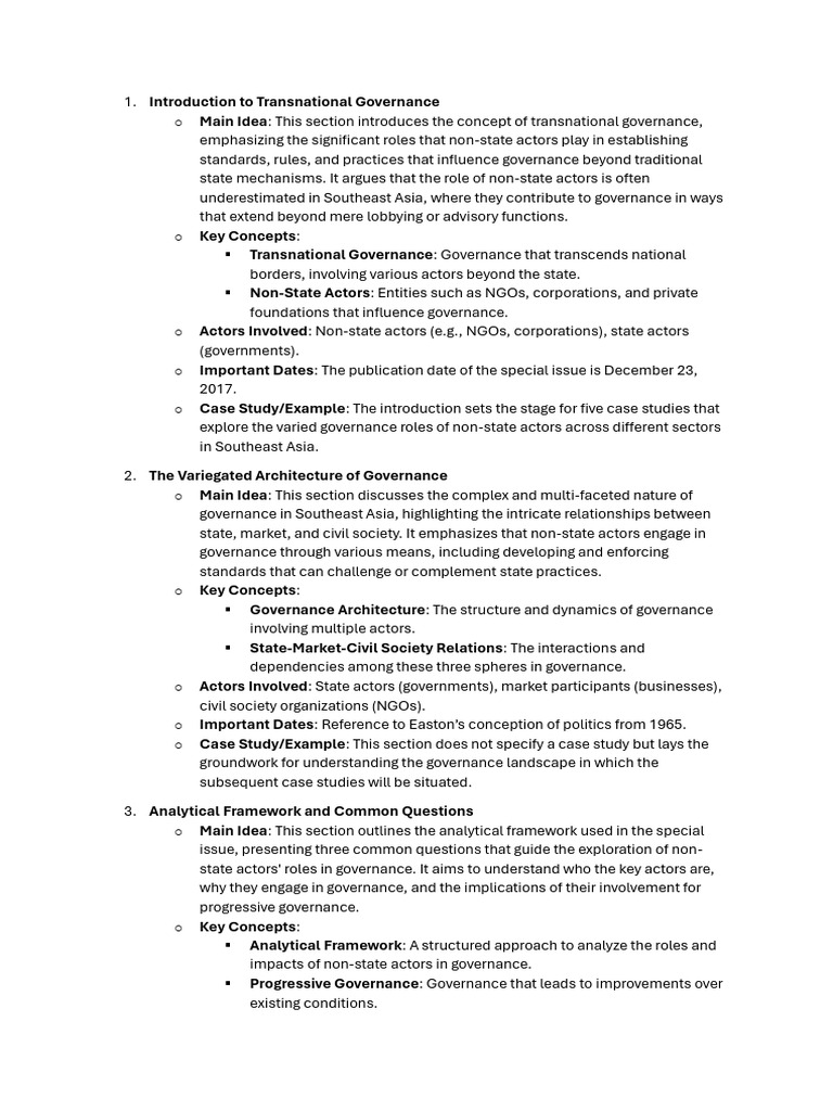 6 SIMPLIFIED Who Governs and How Non-State Actors and Transnational ...