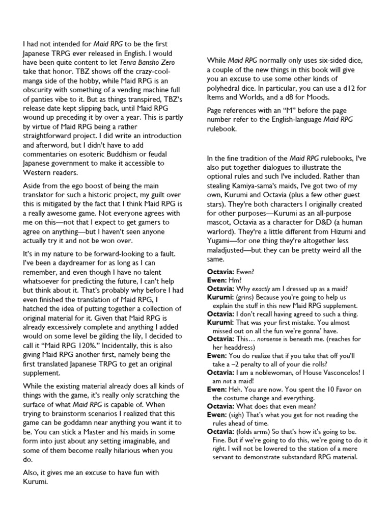 Maid 120 Intro | PDF