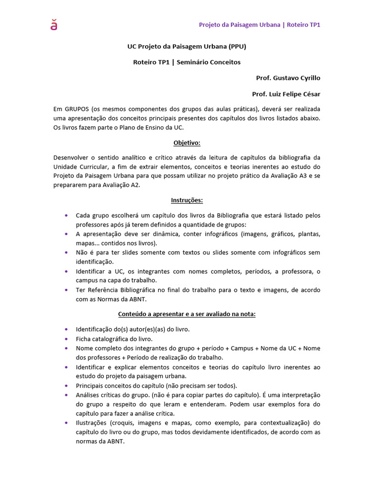 2401 - PPU - Roteiro TP1 | PDF