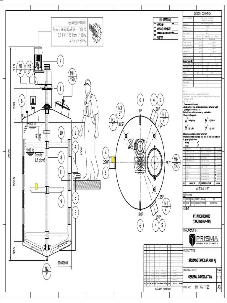 111 - Storage Tank Cap. 4 Ton | PDF