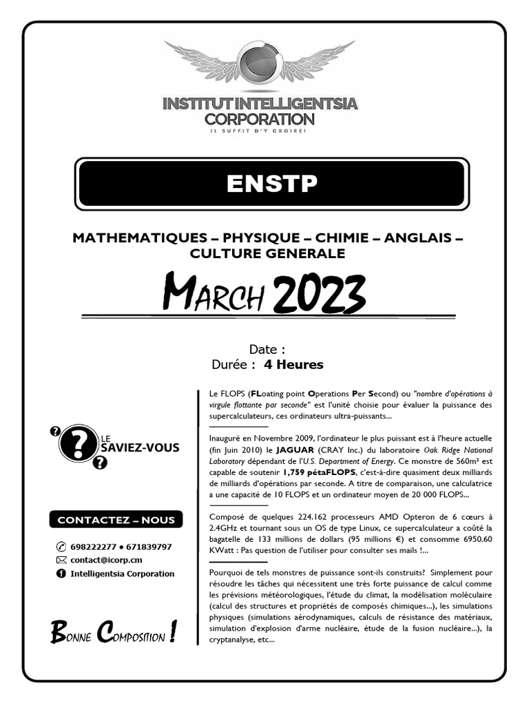Enstp Off March 2023 Das | PDF