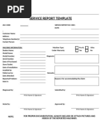 Air Conditioning Service Report Template | PDF | Electrical Components ...