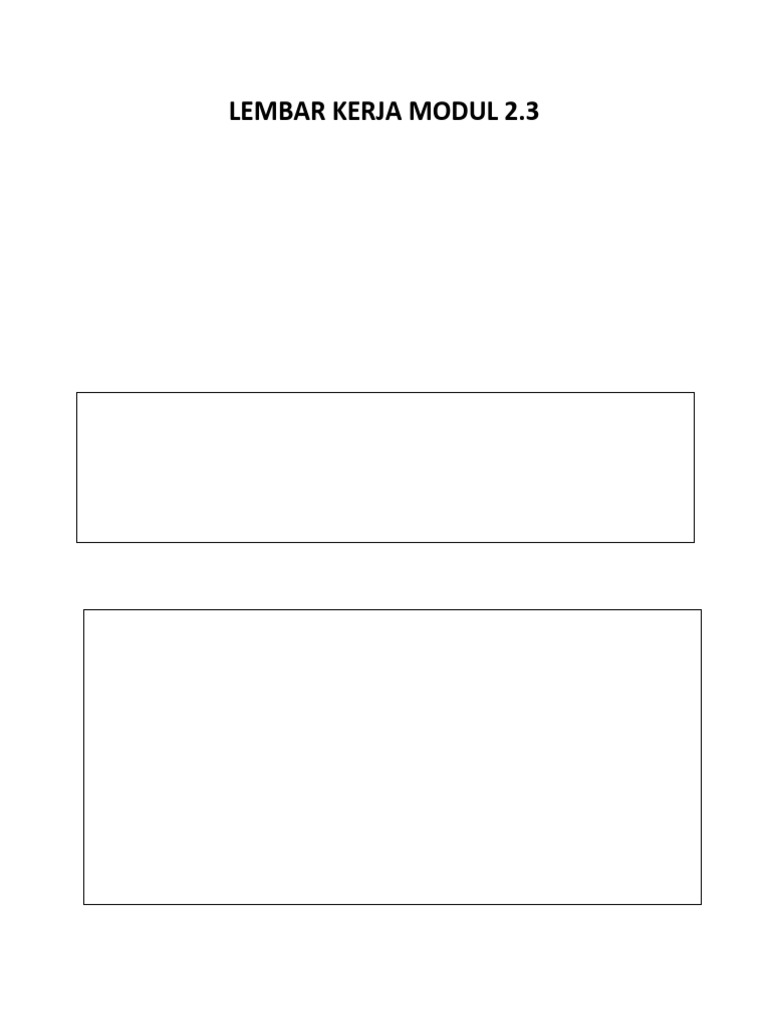 Lembar Kerja Modul 2.3 Coahing | PDF