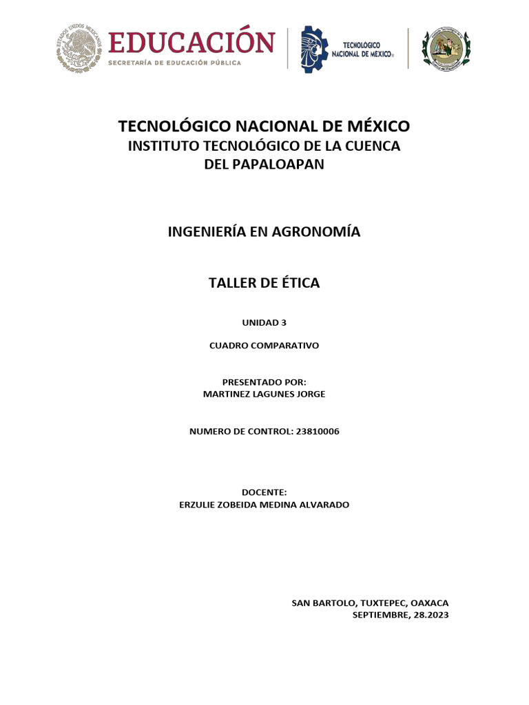 U3 Act3 Cuadro Comparativo | PDF