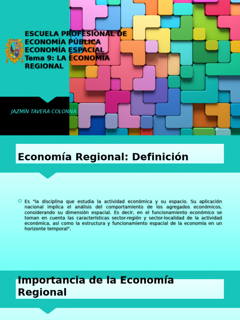 Tema 9 Economía Regional | PDF