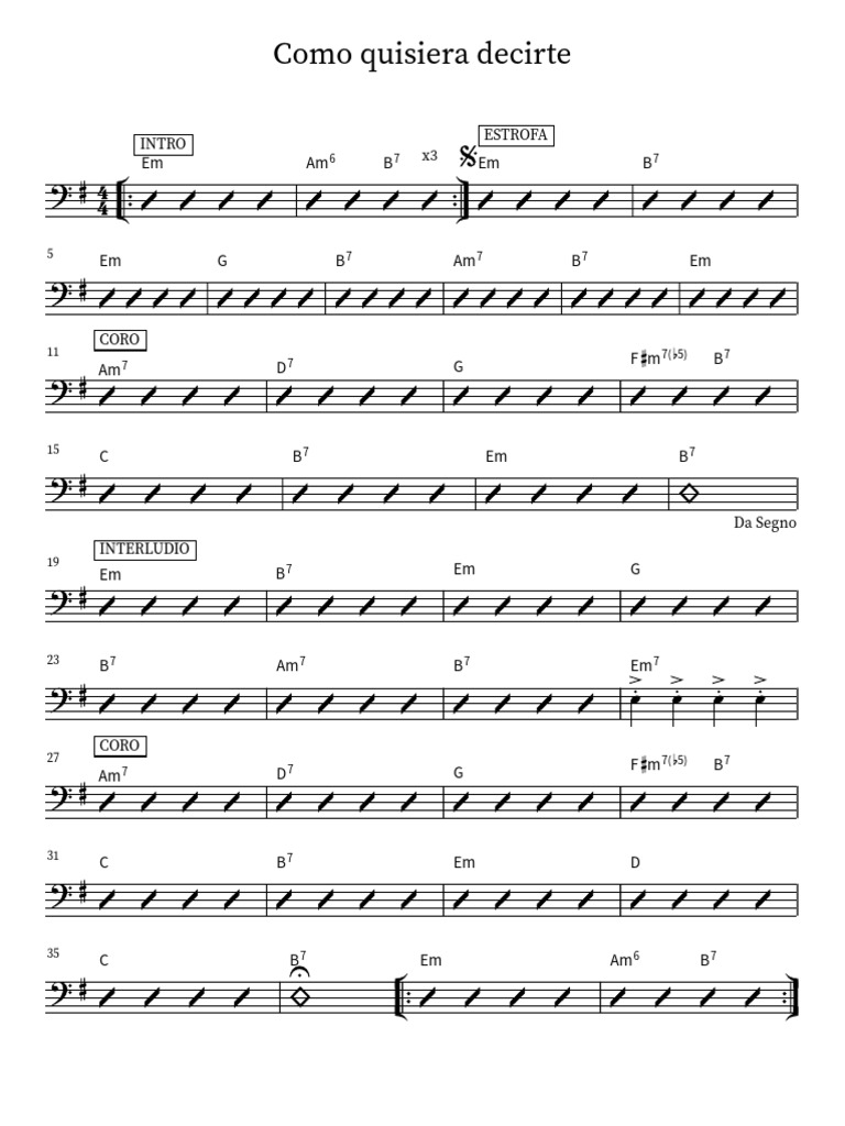Como Quisiera Decirte | PDF