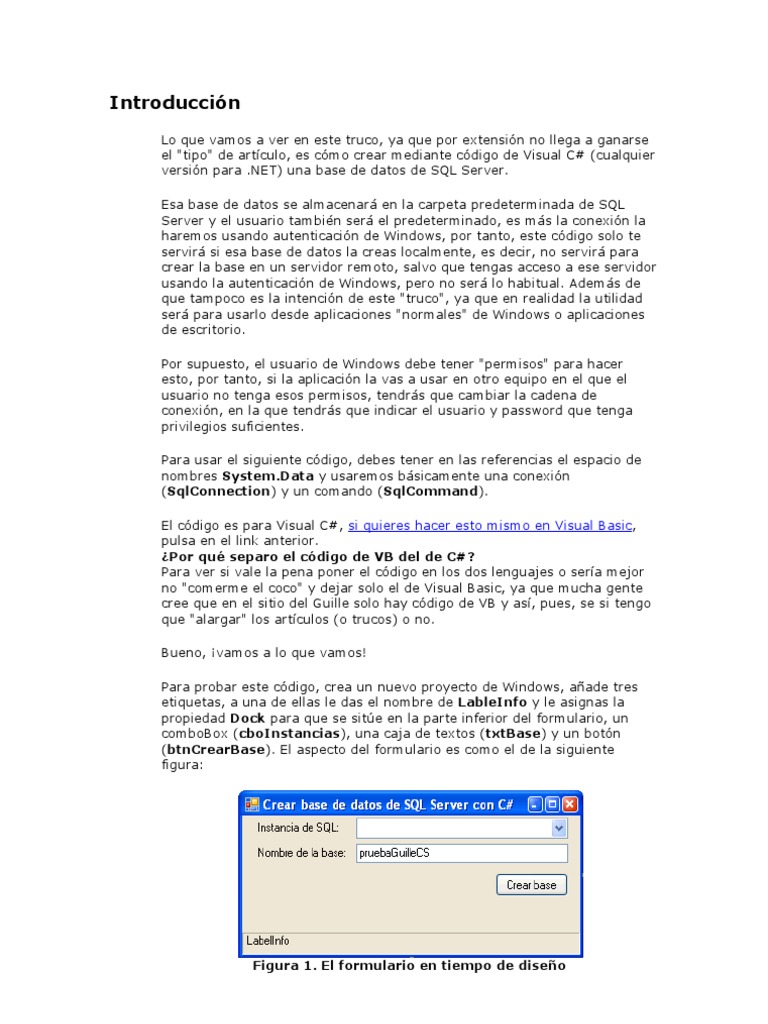 C Bd Pdf Servidor Sql De Microsoft C Sharp Lenguaje De Programación