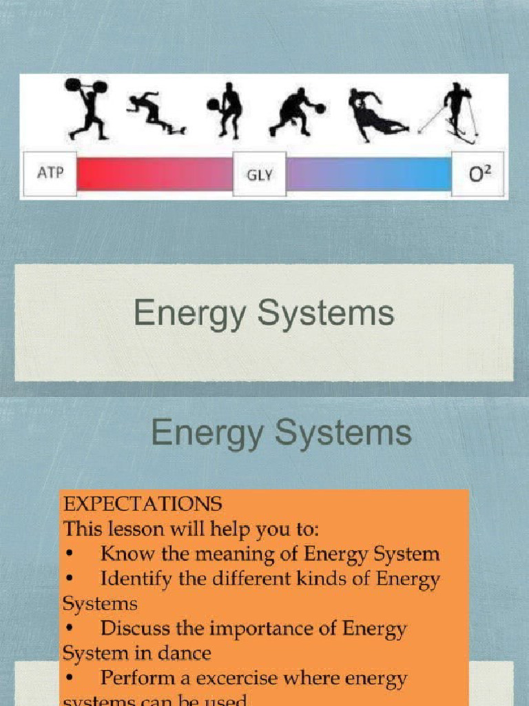 Pe11 Lesson 2 Energy System | PDF