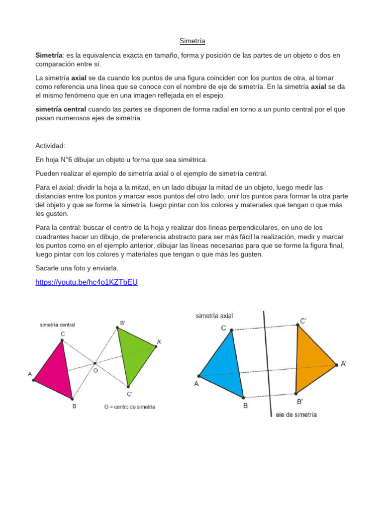 Actividad N°19 - Simetría | PDF