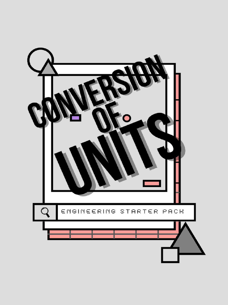 Conversion of Units Advanced | PDF