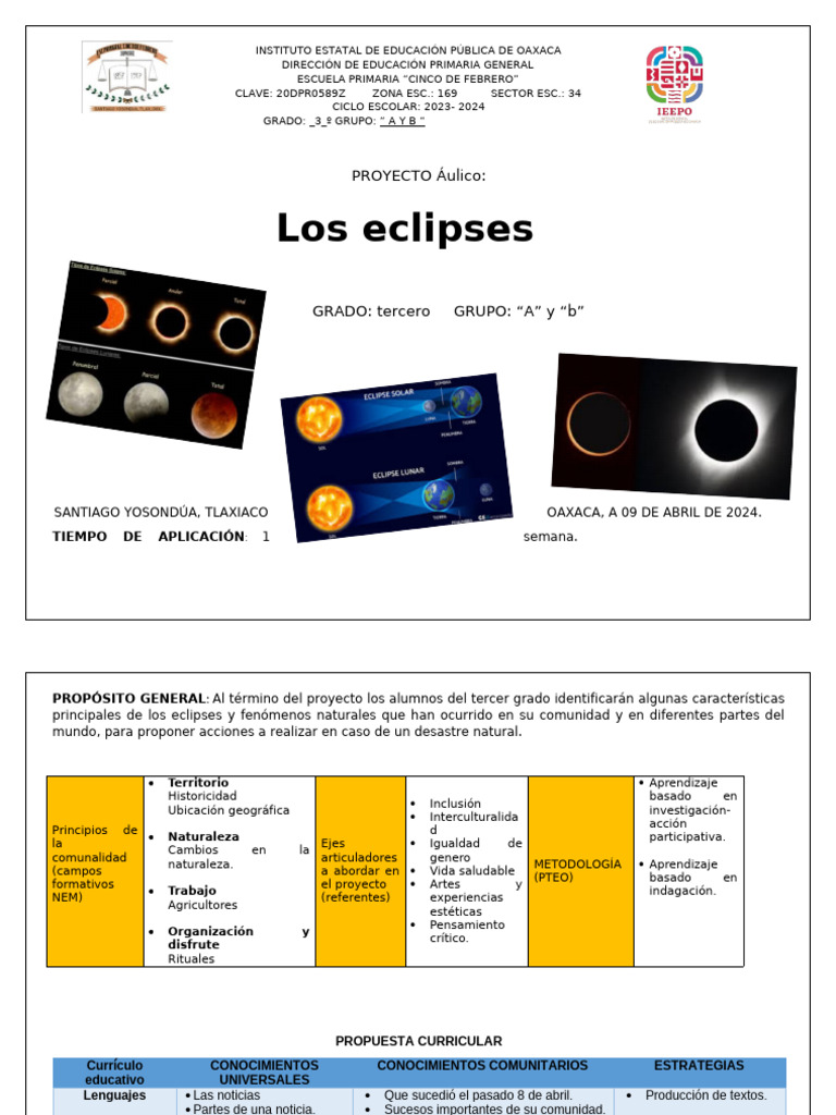 Proyecto Los Eclipses | PDF