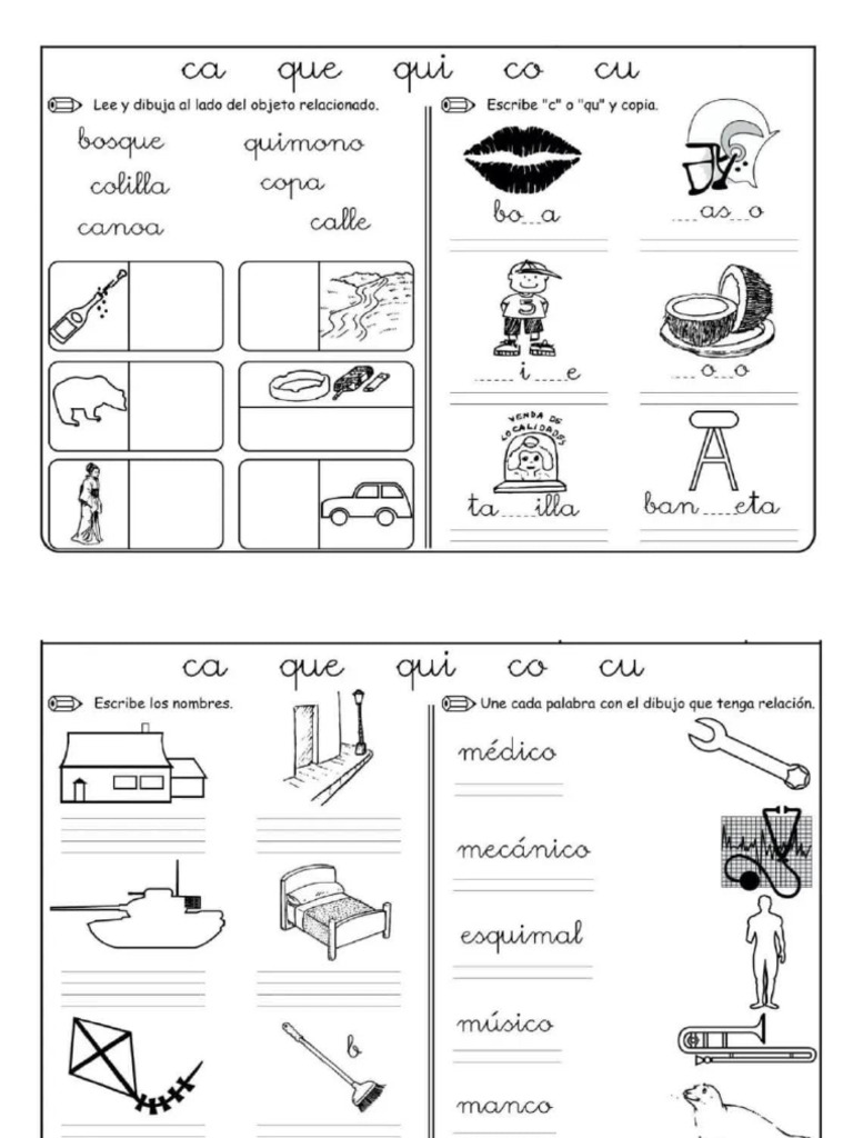 Fichas Letra C | PDF