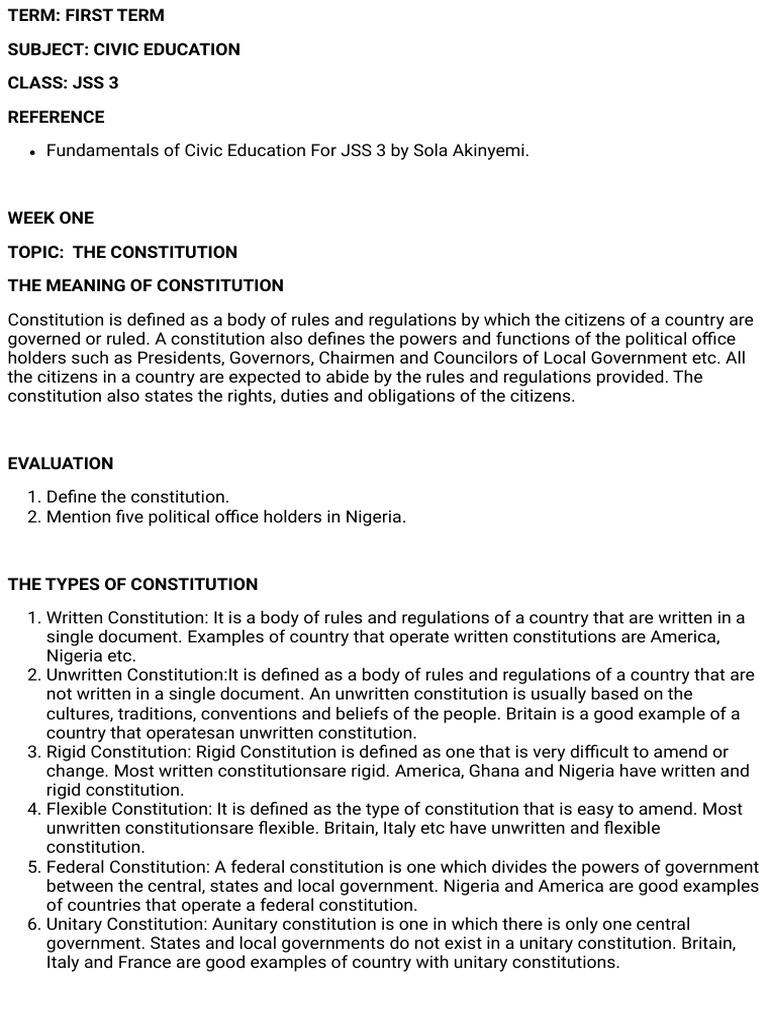 The Constitution | PDF