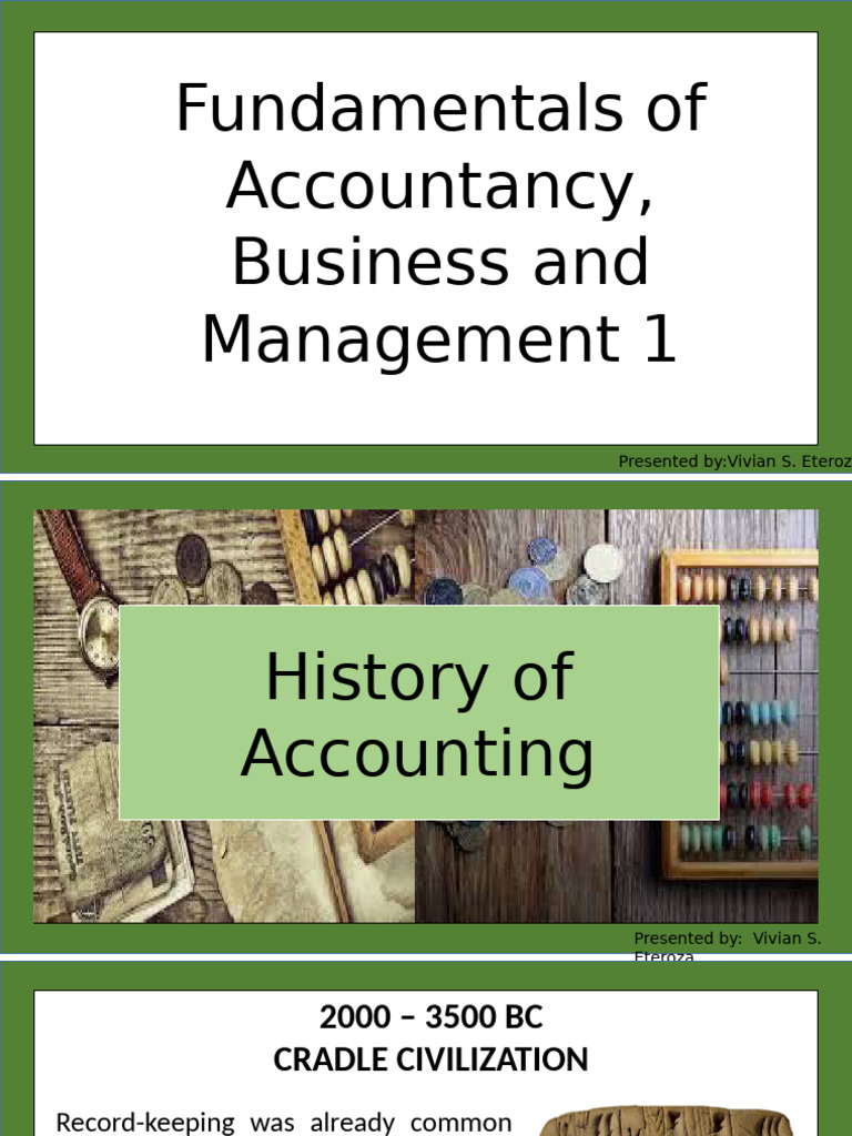 fabm1-week-1-history-of-accounting | PDF
