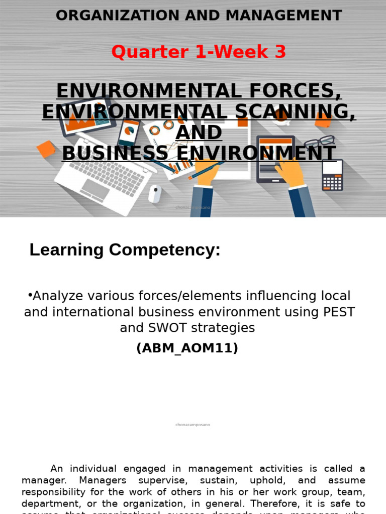 Q1w3 Environmental Forces Environmental Scanning And Business
