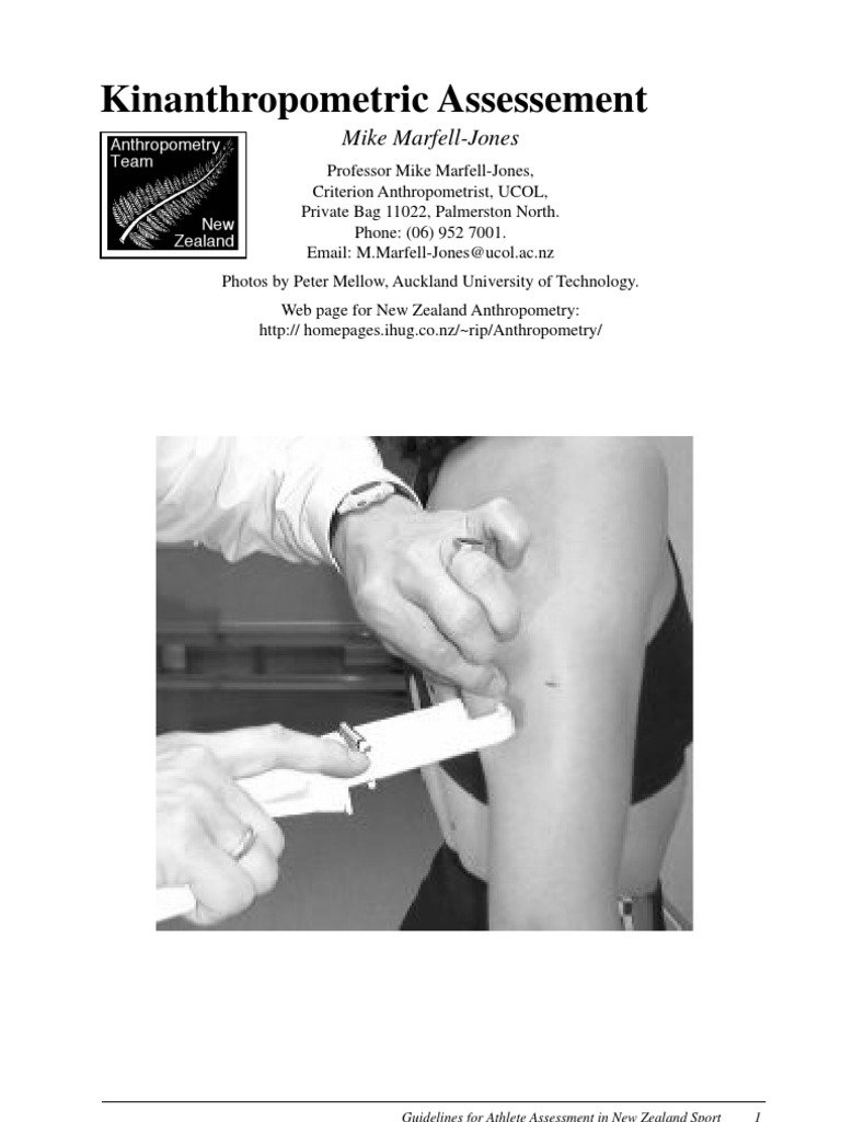 Kinanthropometric Assessment Guidelines | PDF | Anatomical Terms Of ...
