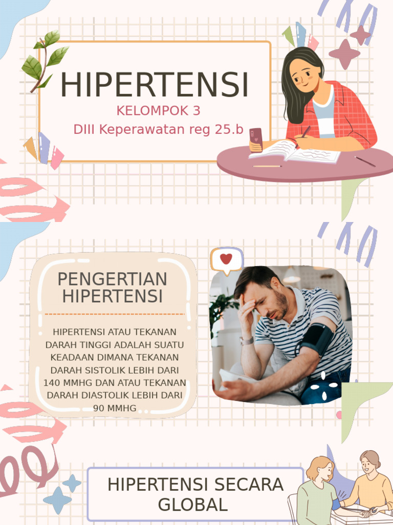 Kelompok 3 Reg.25B Promkes, PPT Hipertensi | PDF