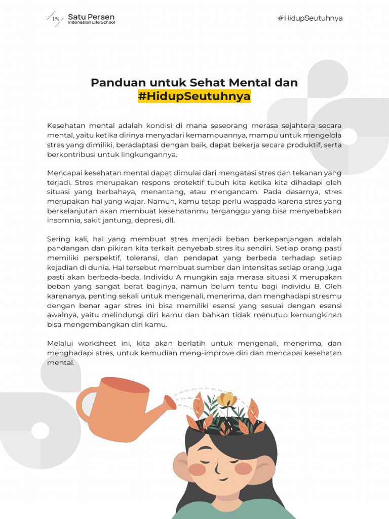 Panduan Sehat Mental dan HidupSeutuhnya | PDF