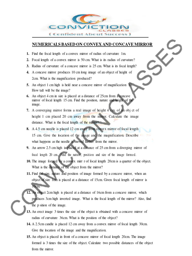 Mirror Numericals (1) - Watermark | PDF | Equipment | Glass Engineering And Science
