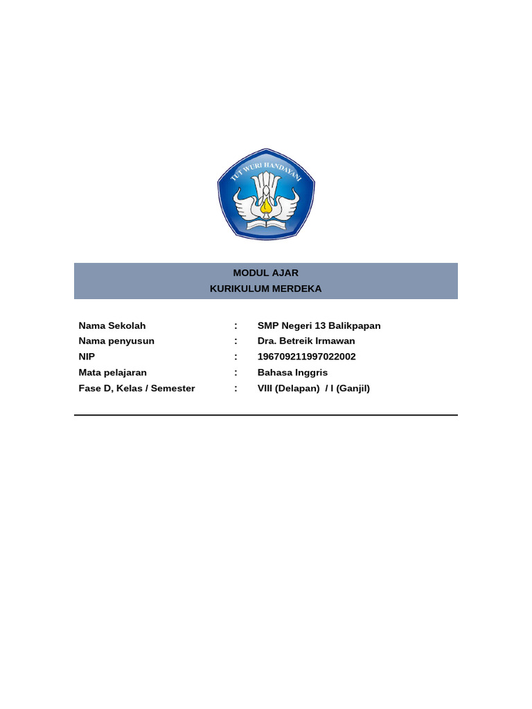 Modul Ajar Bing | PDF