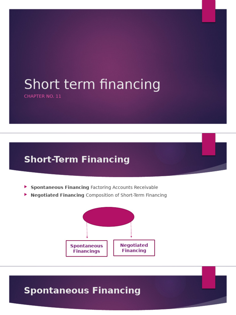 CH # 11 Short Term Financing | PDF
