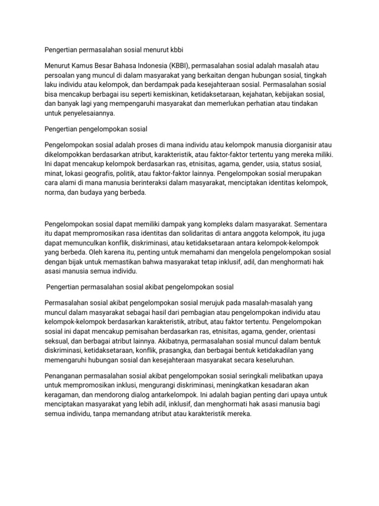 Rangkuman Materi Sosiologi Moving Clas | PDF