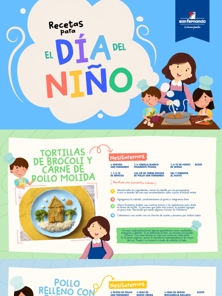 Recetario Dia Del Nino Compressed | PDF