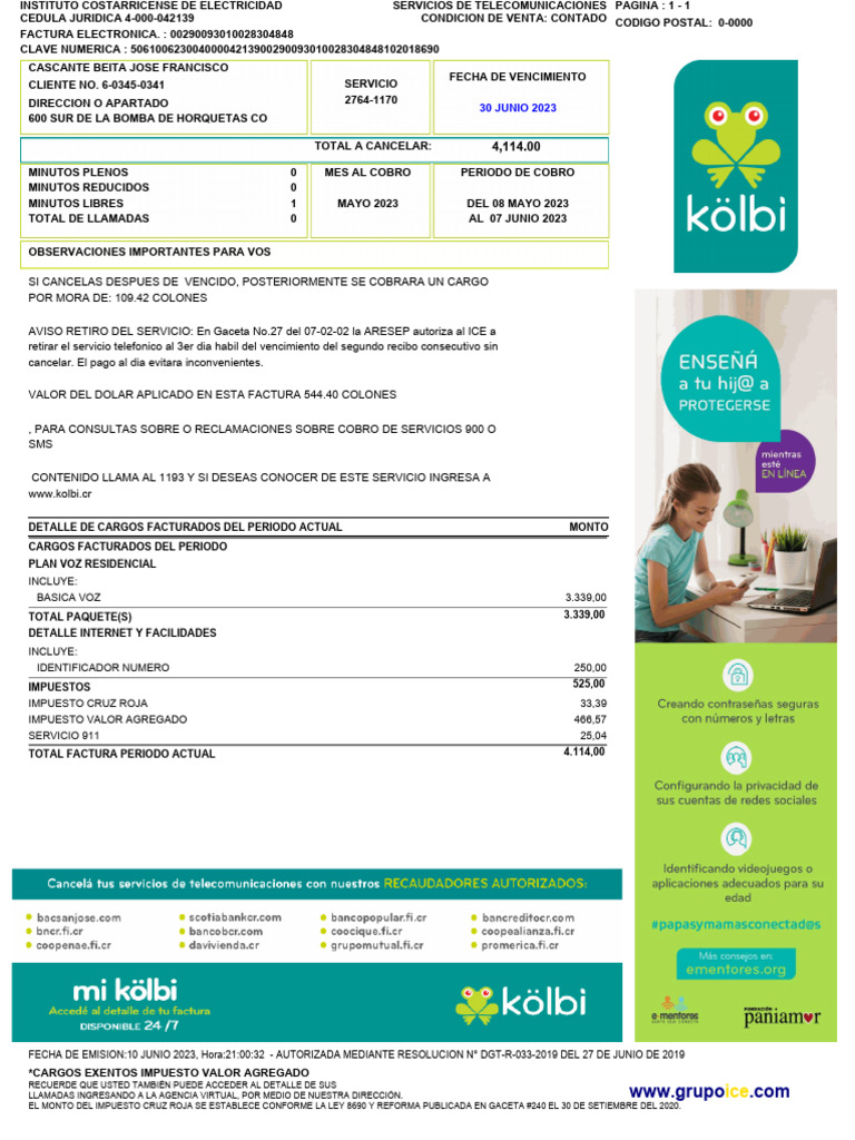 Recibo Telefono | PDF