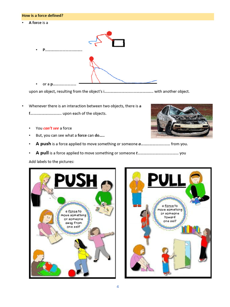 Y7 Forces introduction | PDF Y7 Forces introduction | PDF