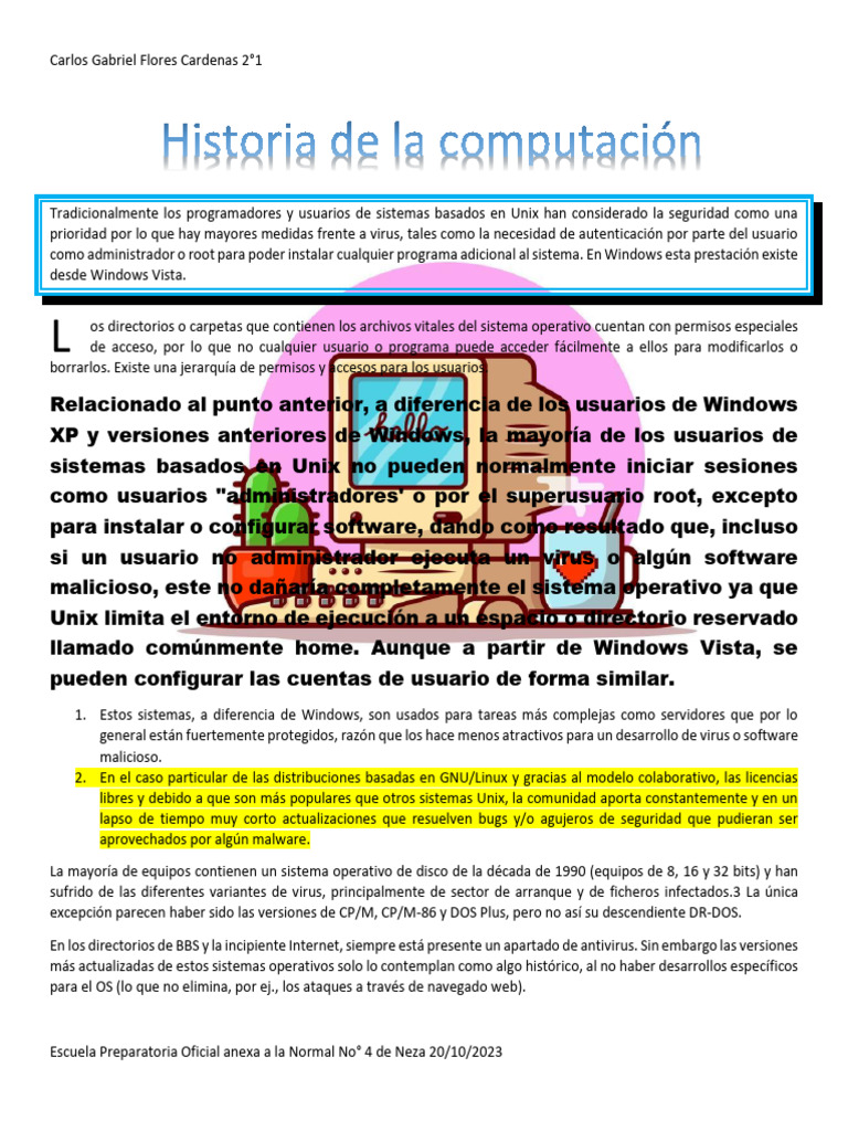 Historia de la computacion | PDF